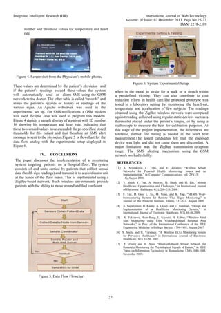 Wireless Health Monitoring System Using ZigBee | DOC