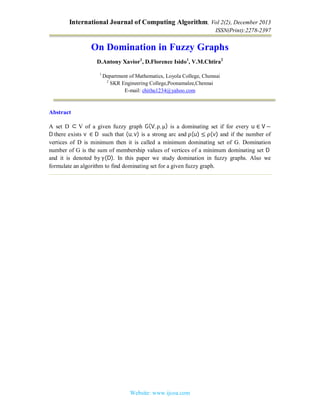 On Domination in Fuzzy Graphs | PDF
