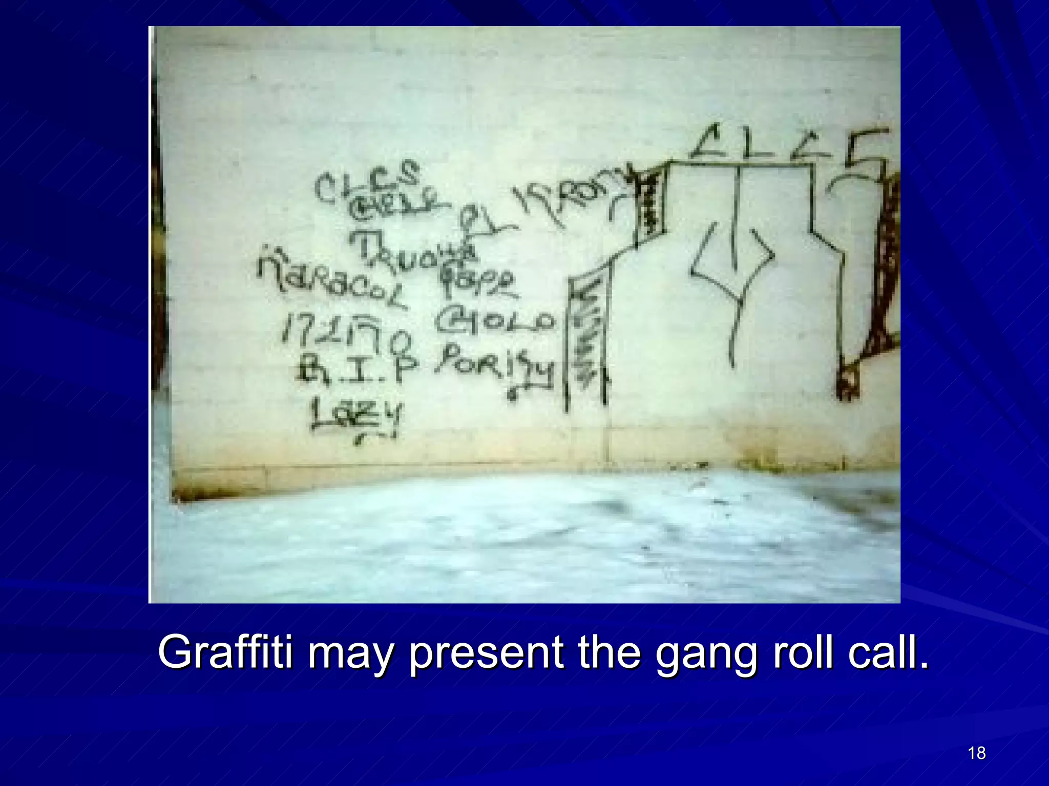 Identifying And Addressing A Gang Problem | PPT