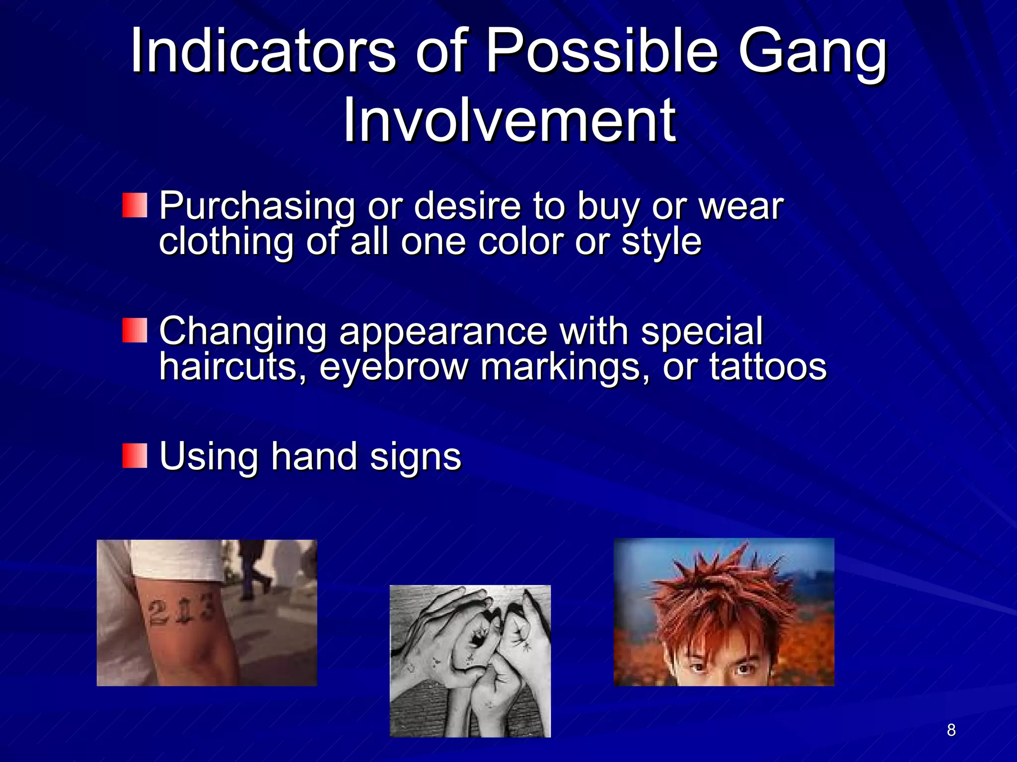 Identifying And Addressing A Gang Problem | PPT