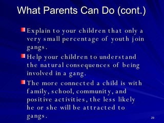 Identifying And Addressing A Gang Problem | PPT
