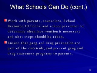 Identifying And Addressing A Gang Problem | PPT