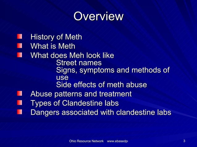 Methamphetamine Abuse And Clandestine Laboratories | PPT | Substance Abuse | Diseases and Conditions