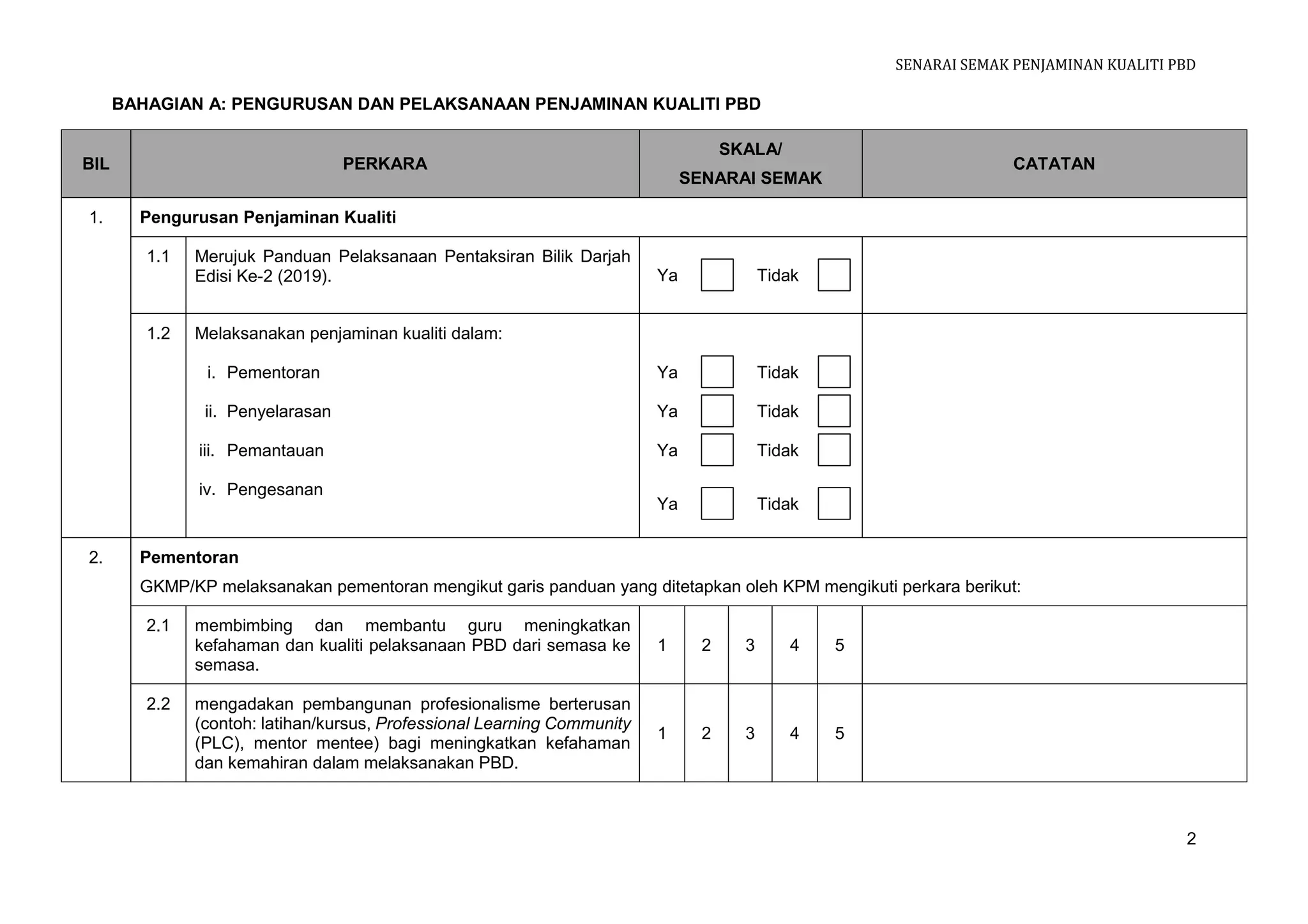 V2MLT Senarai Semak Penjaminan Kualiti PBD Lampiran B.pdf