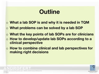 The perfect integration between Lab SOP and clinical strategy | PDF