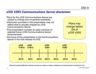 z/OS V2R2 Communications Server Overview | PPT