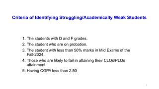 [V2] Report of Activities for Weak Students (Faculty of Engineering) (1 ...