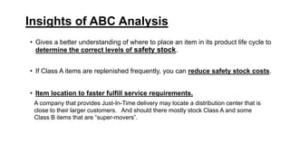 Inventory Optimization Using ABC-XYZ Analysis | PPTX