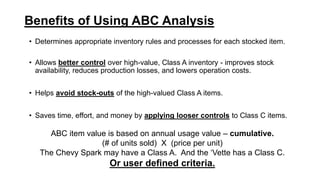 Inventory Optimization Using ABC-XYZ Analysis | PPTX