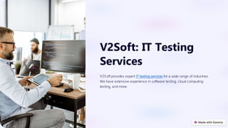 IT Testing Services - Cloud based Testing | PPT