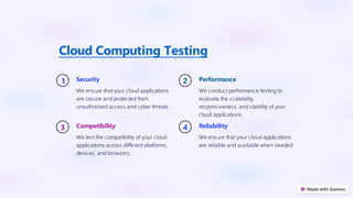 IT Testing Services - Cloud based Testing | PPT