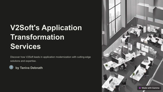 V2Soft Application Transformation Services.pptx