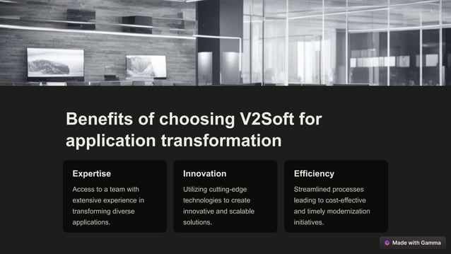 V2Soft Application Transformation Services.pptx