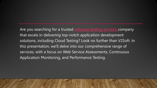 IT testing services - managed testing services | V2Soft.pptx
