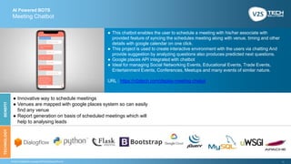V2STech Corporate presentation for Chatbots | PPTX | Web Conferencing | Computer Software and ...