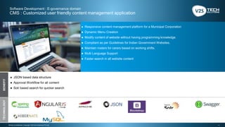 V2STech Corporate presentation for Java Development | PPTX