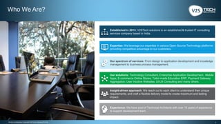 V2STech Solutions - Java expertise | PPT