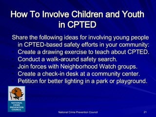 Teaching Kids To Help Design Out Crime | PPT