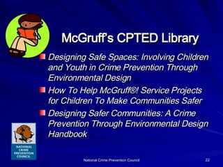 Teaching Kids To Help Design Out Crime | PPT