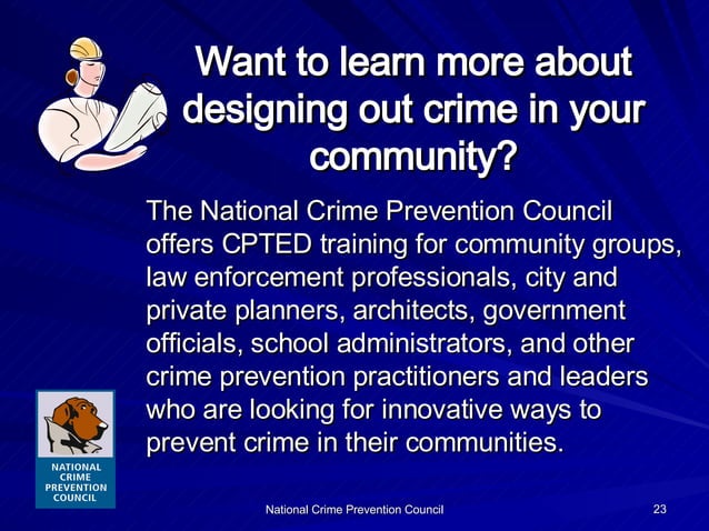 Teaching Kids To Help Design Out Crime | PPT