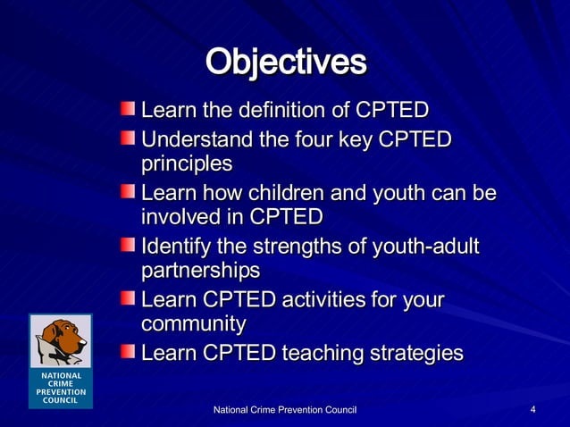 Teaching Kids To Help Design Out Crime | PPT