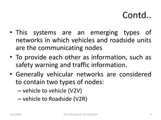 Vehicle to vehicle communication | PPTX