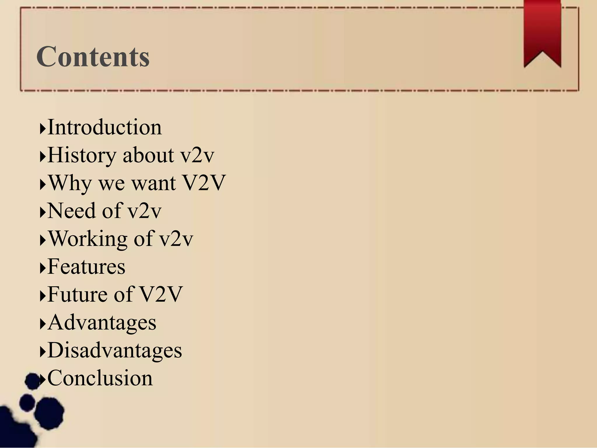 V2V communications | PPTX