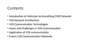About V2X Communication V2X presentation slides | PPTX