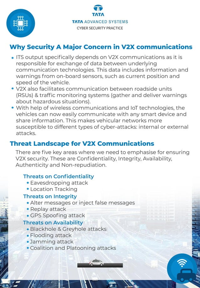 What is V2X? Cyber-security in the age of V2X | PDF