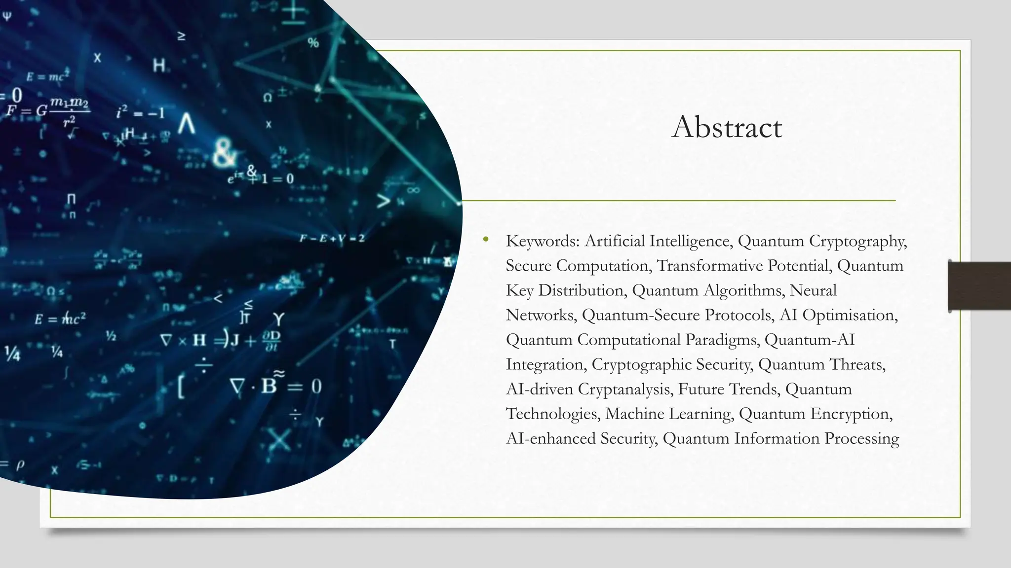Artificial Intelligence and Quantum Cryptography | PPTX