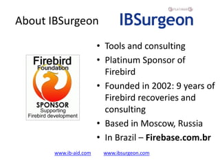 Firebird migration: from Firebird 1.5 to Firebird 2.5 | PDF | Databases | Computer Software and ...