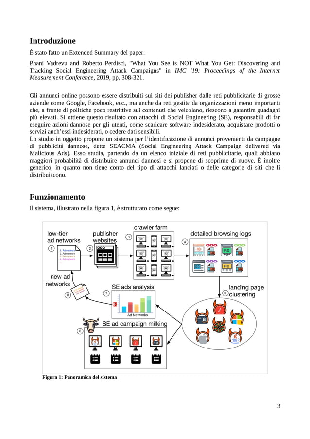 Extended Summary of "What You See is NOT What You Get: Discovering and Tracking Ad-Driven Social ...