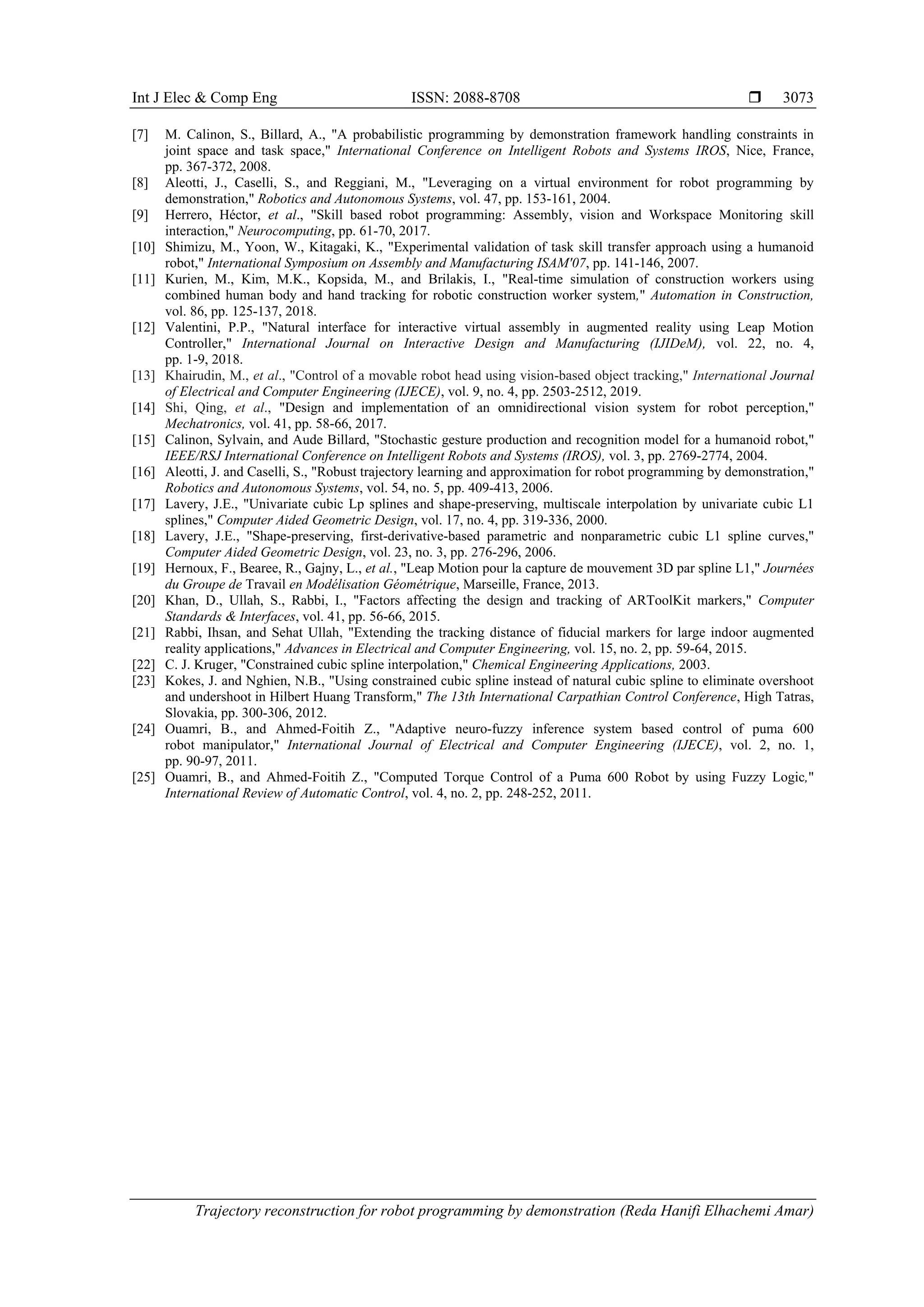 Trajectory reconstruction for robot programming by demonstration | PDF
