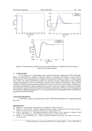 Parallel distribution compensation PID based on Takagi-Sugeno fuzzy model applied on Egyptian ...
