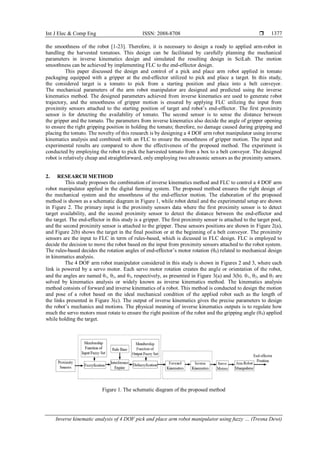 Inverse kinematic analysis of 4 DOF pick and place arm robot manipulator using fuzzy logic ...