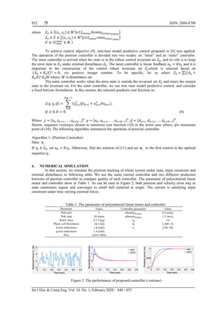 On tracking control problem for polysolenoid motor model predictive ...