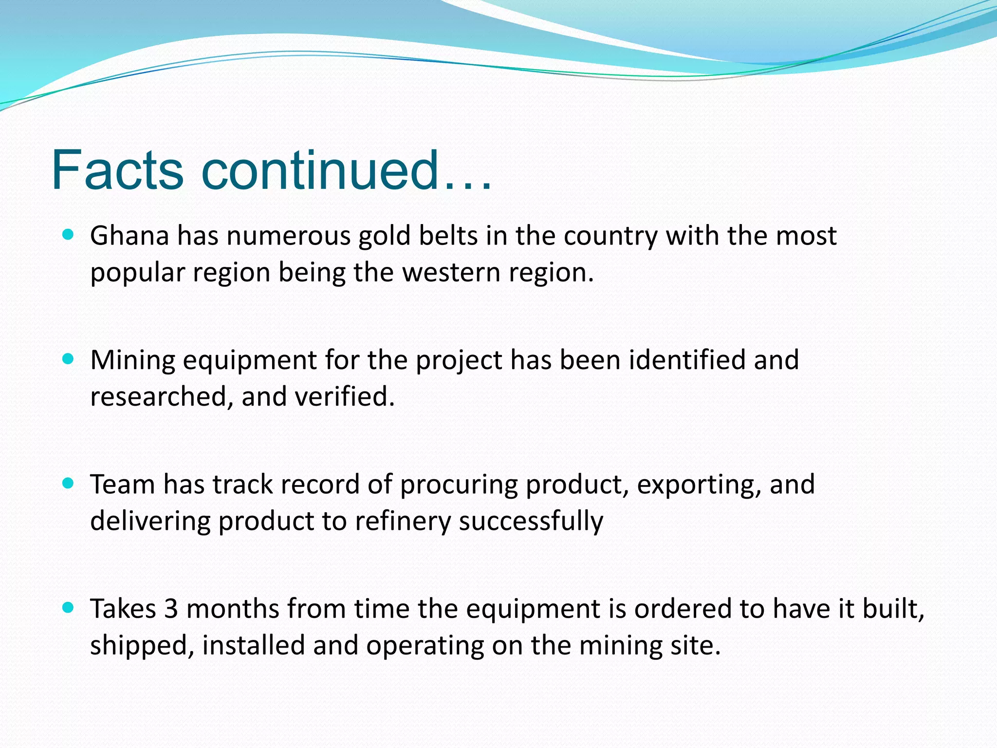 Small Scale Gold mine project | PPTX