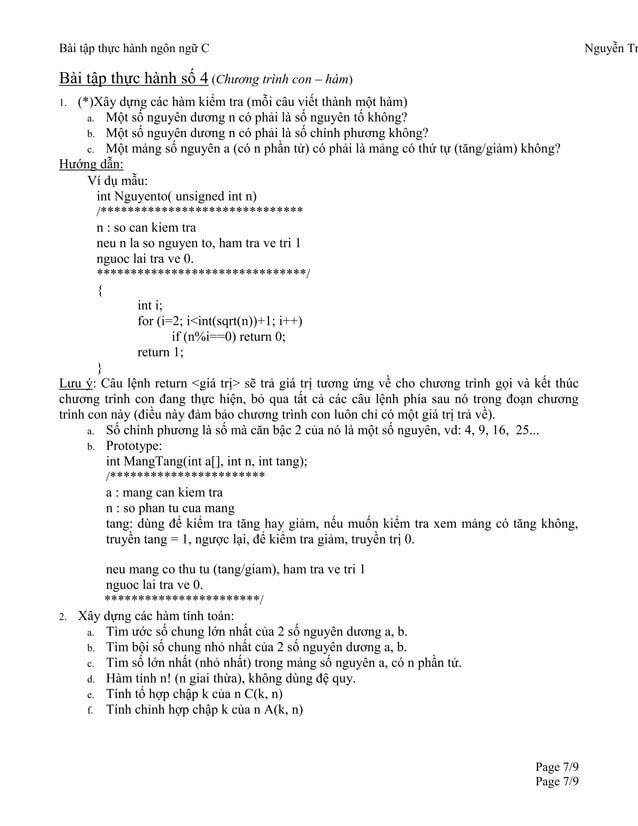 Bai tap c.doc (đã phục hồi) | PDF