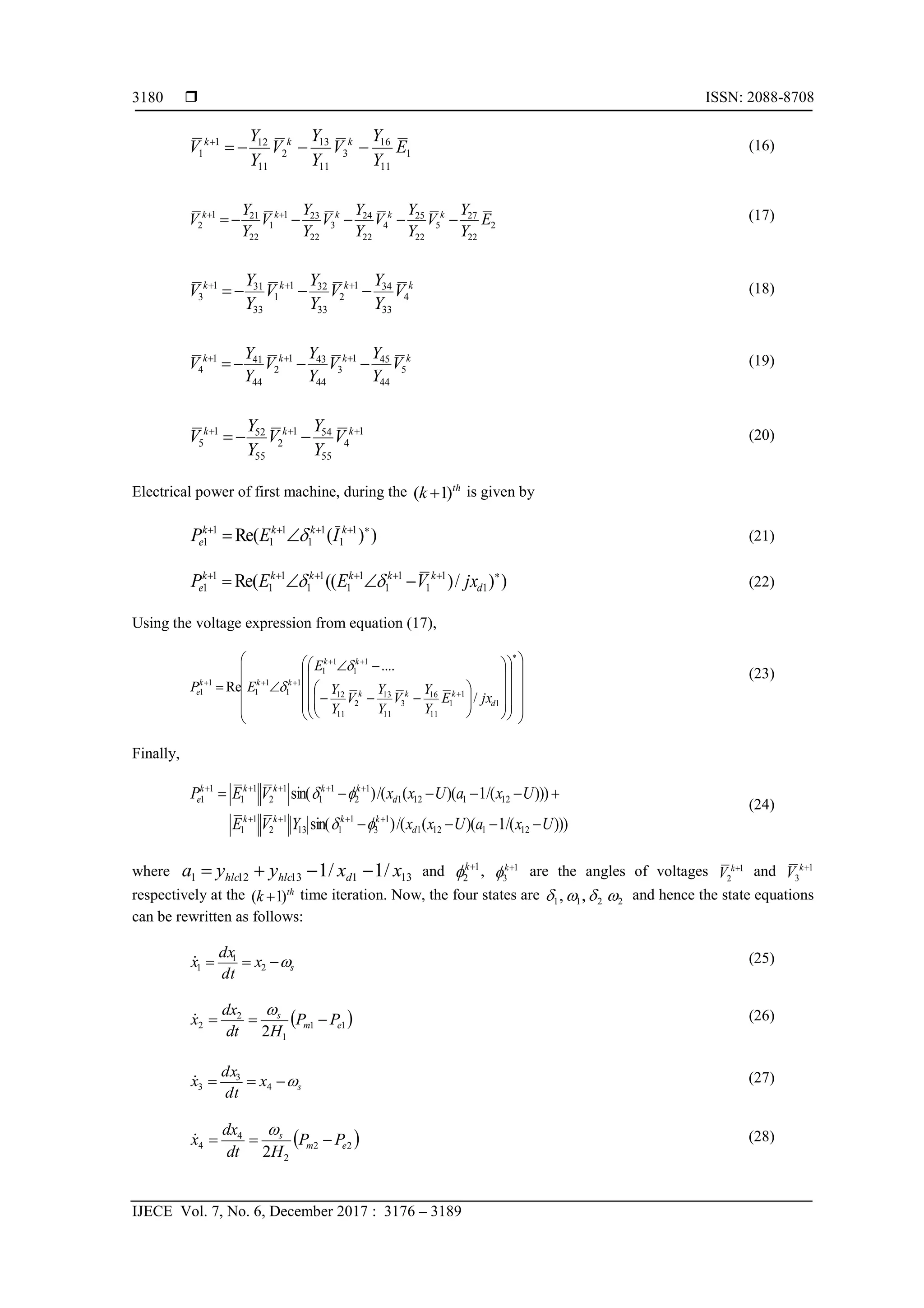 Multi-Machine Stability Using Dynamic Inversion Technique | PDF