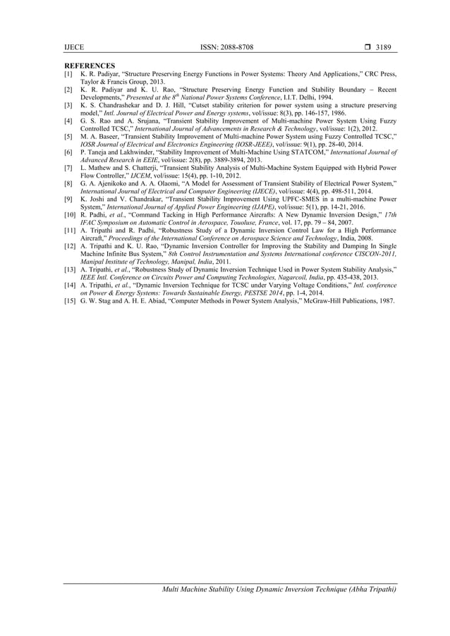 Multi-Machine Stability Using Dynamic Inversion Technique | PDF | Computer Software and ...