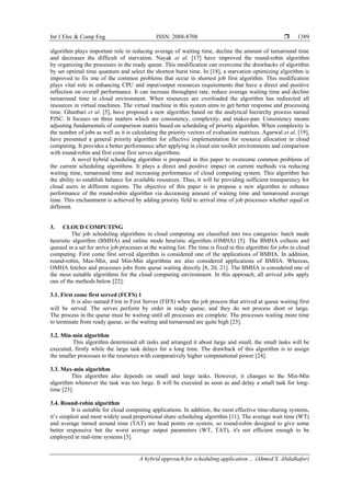 A hybrid approach for scheduling applications in cloud computing ...