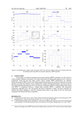 Improved strategy of an MPPT based on the sliding mode control for a PV ...