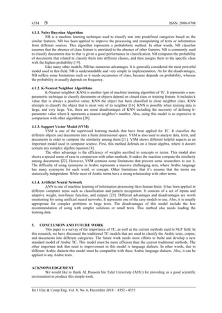 A Survey of Arabic Text Classification Models | PDF