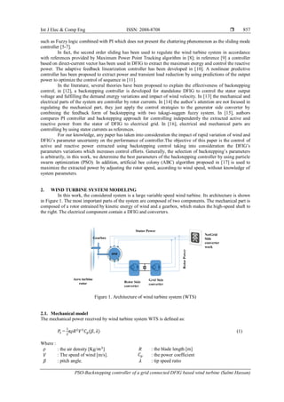PSO-Backstepping controller of a grid connected DFIG based wind turbine | PDF