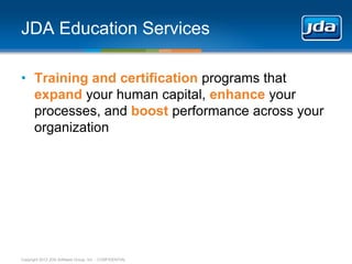 Introduction to JDA Software Education Services | PPTX