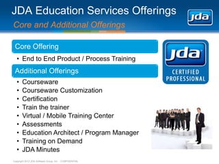 Introduction to JDA Software Education Services | PPTX