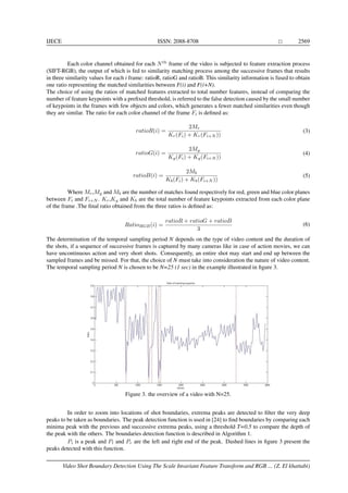 Video Shot Boundary Detection Using The Scale Invariant Feature Transform and RGB Color Channels ...