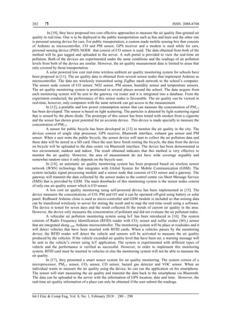 Design and Implementation of Portable Outdoor Air Quality Measurement ...