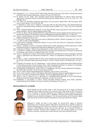 Linear Phase FIR Low Pass Filter Design Based on Firefly Algorithm | PDF