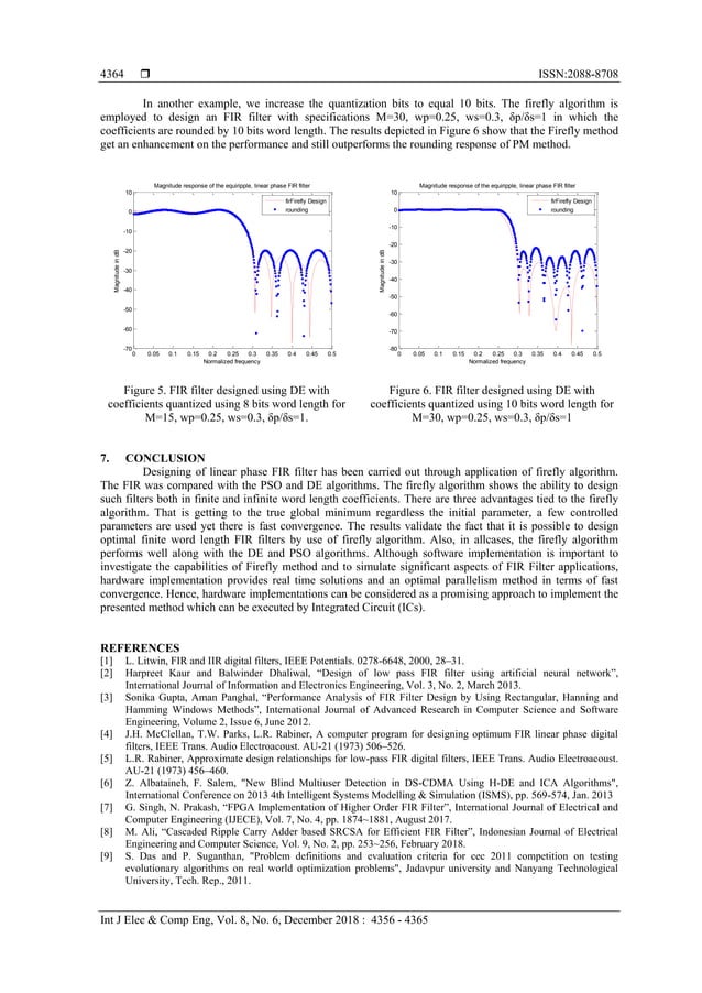 Linear Phase Fir Low Pass Filter Design Based On Firefly Algorithm Pdf